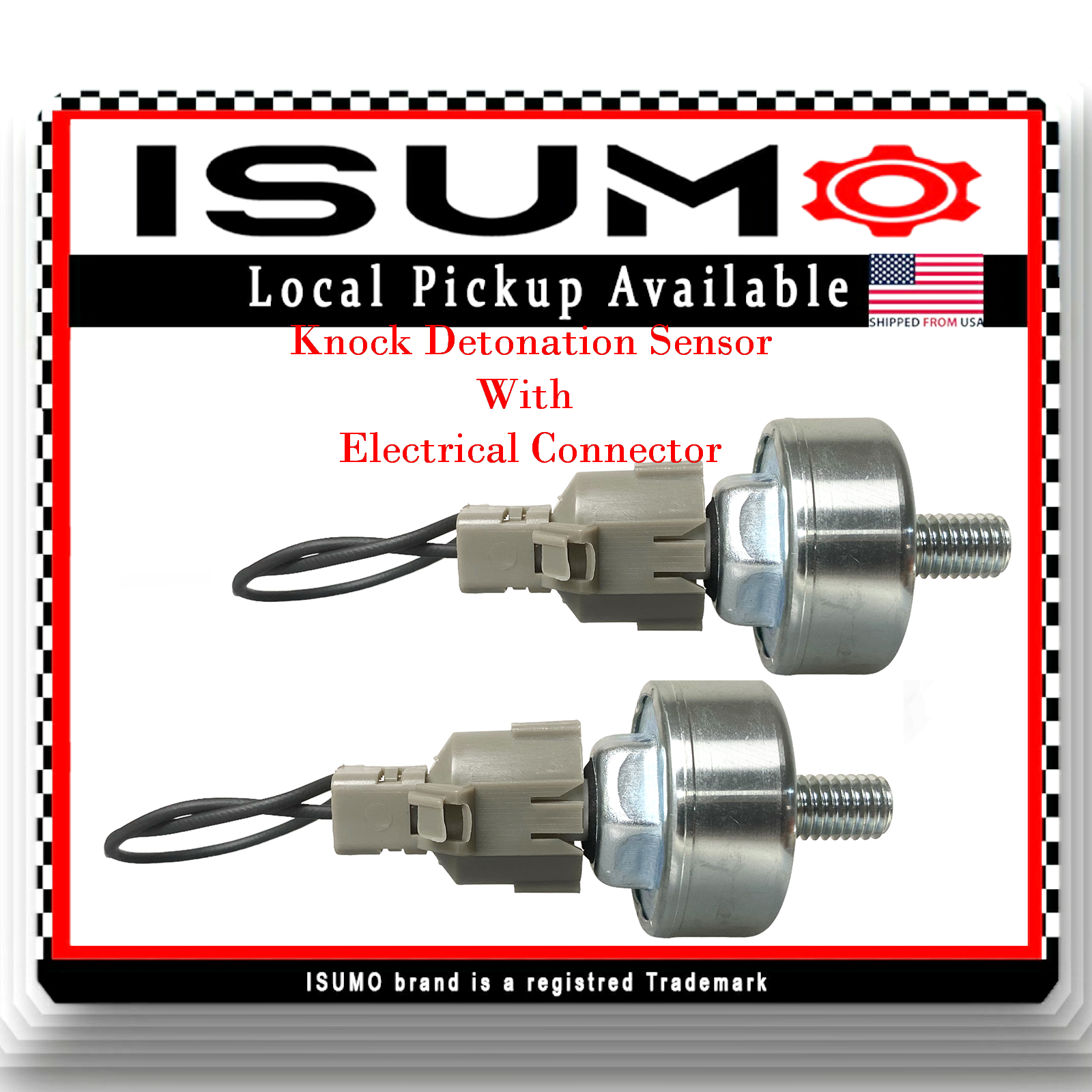 2 Pieces Connector of Knock Sensor Fits: Buick Cadillac Chevrolet GMC ...