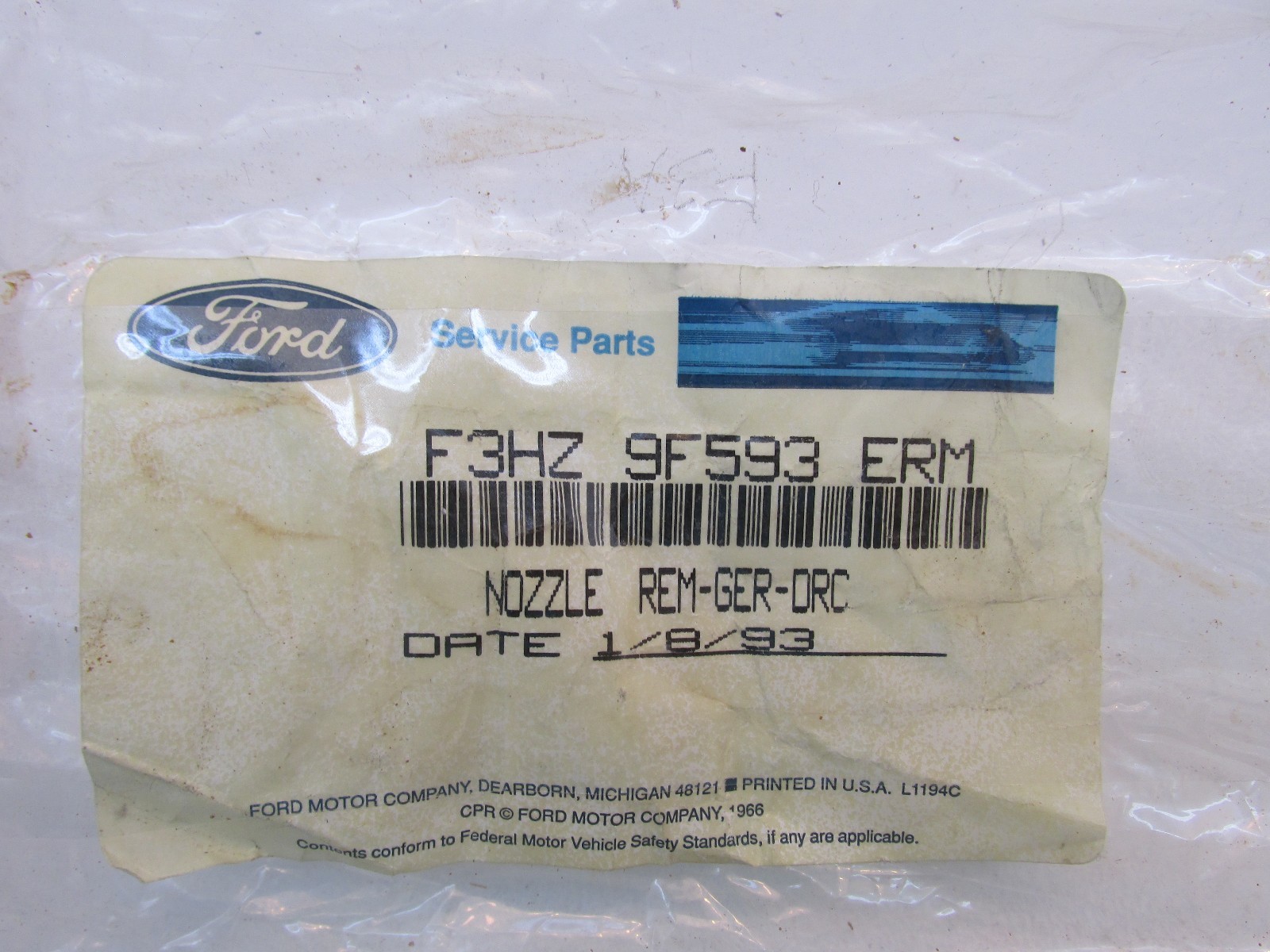 Ford Fuel Injector F3hz-9e593-erm OEM Kbal105p29 245bar for sale online ...