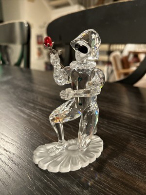 SWAROVSKI CRYSTAL FIGURINE JESTER WITH ROSE EXCELLENT CONDITION RARE | eBay