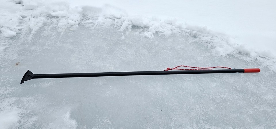 Ice Slammin 62" Ice Spud Chisel Internal Slide Hammer Action Weighs 9 ...