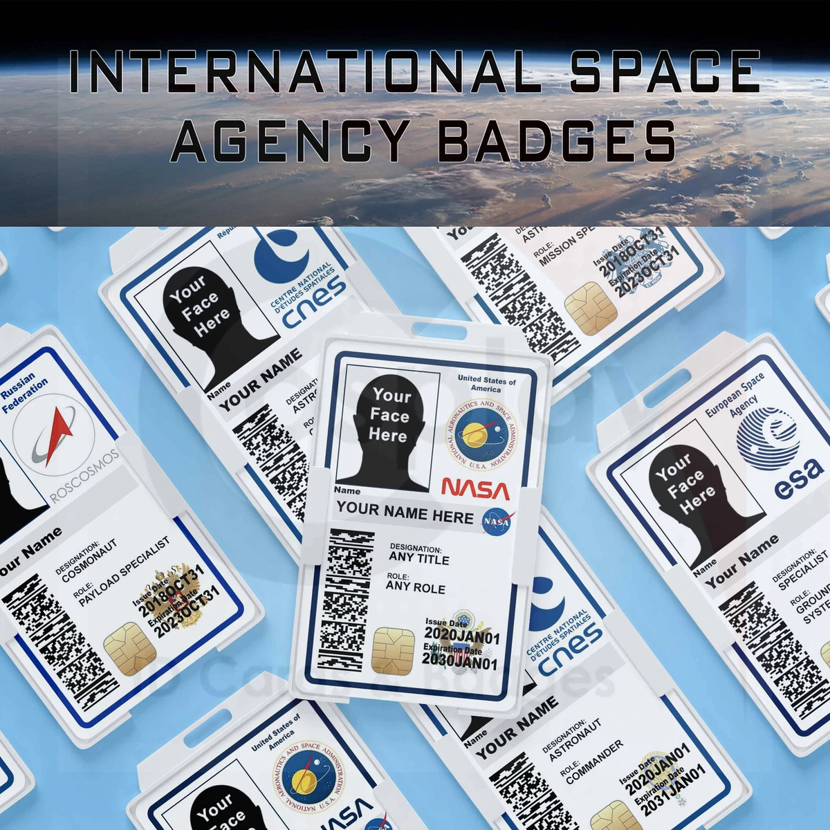 Printable Nasa Name Badge