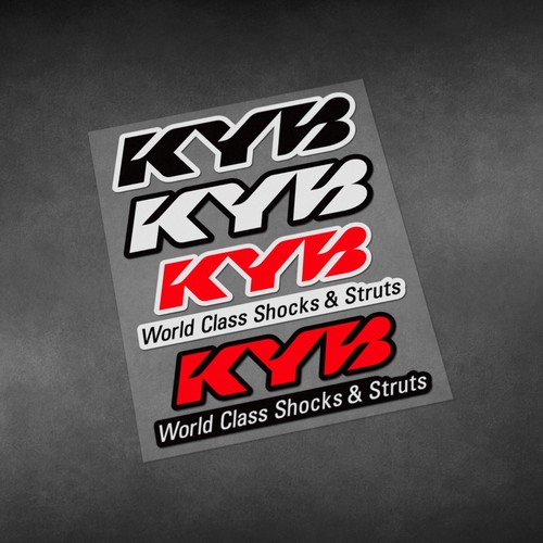 Motorcycle car sponsor stickers for Kyb shock absorber Decals Vinyl ...
