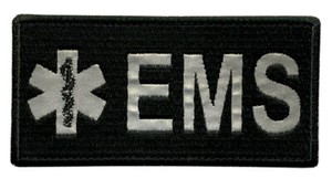 Reflective EMT EMS Paramedic Medic Patch [“Velcro Brand”Fastener -4.0 ...