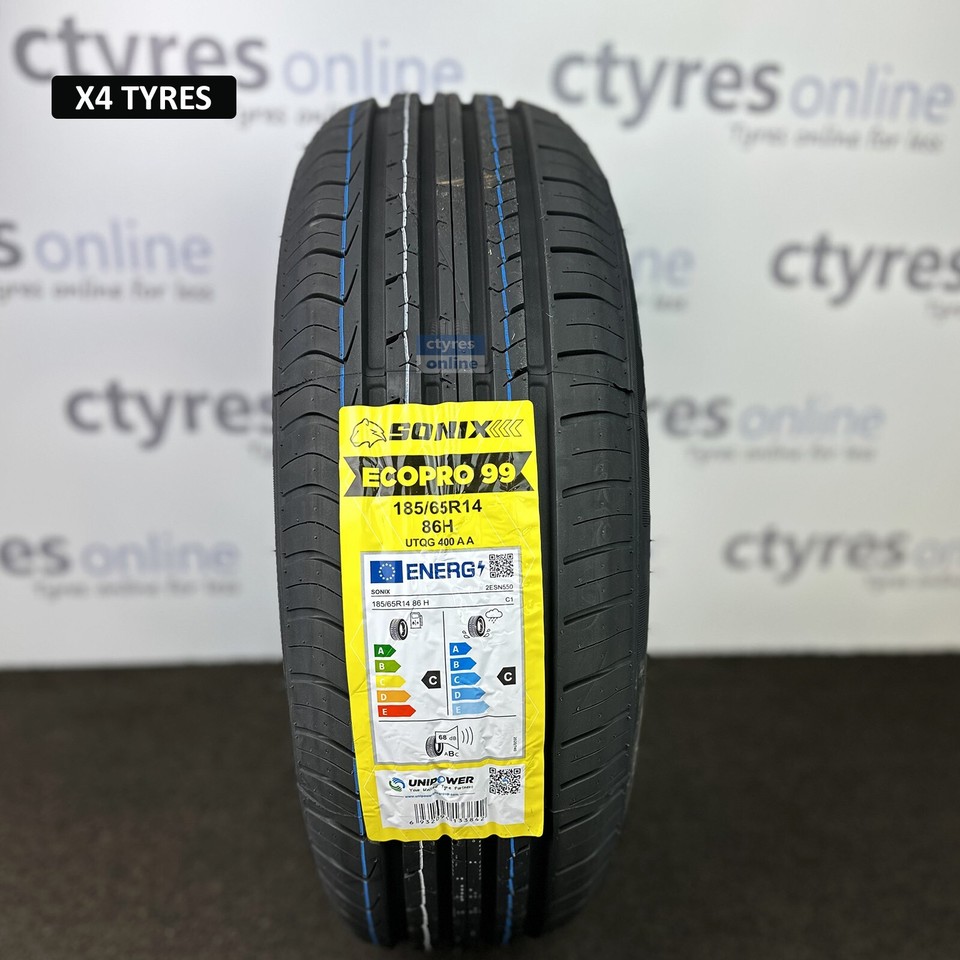 4 X New 185 65 14 SONIX ECORPO 86H 185/65R14 1856514 *C/C RATED* (4 ...