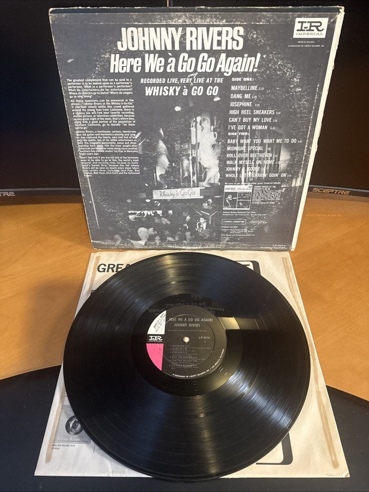 Johnny Rivers 33 Rpm Lp (Here We A Go Go Again!) 1964 LP-Vinyl B1 VG | eBay