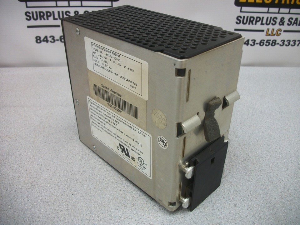 BIHL+WILDEMANN DIN-RAIL POWER SUPPLY BW1649 30.5VDC 4AMP | eBay