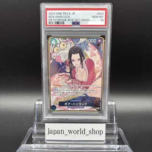 PSA 10 Boa Hancock ST17-004 SR Parallel Storage Box Gold One Piece Card ...