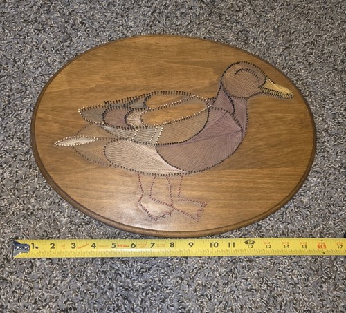 Vintage Mallard Duck Nail & String Art | eBay