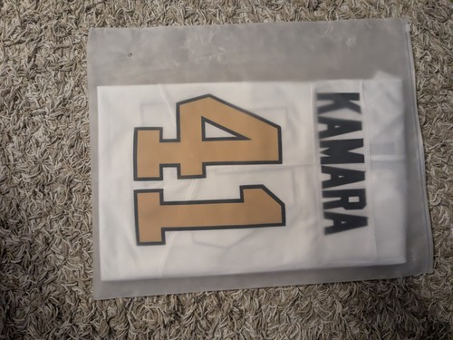 New Orleans Saints Alvin Kamara jersey white adult large (Rare Tom ...
