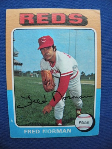 1975 Topps Baseball Fred Norman Cincinnati Reds #396 | eBay Australia