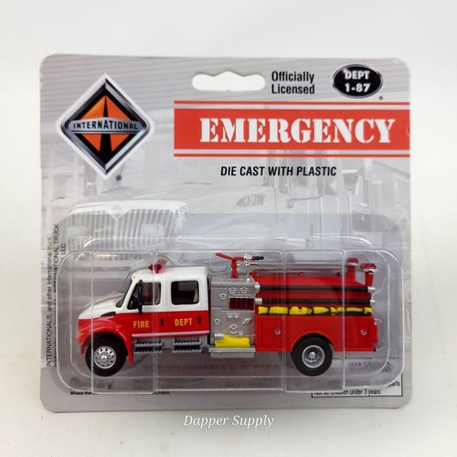 Boley HO International Emergency Fire Truck Die Cast Dept 1/87 # 4172 ...