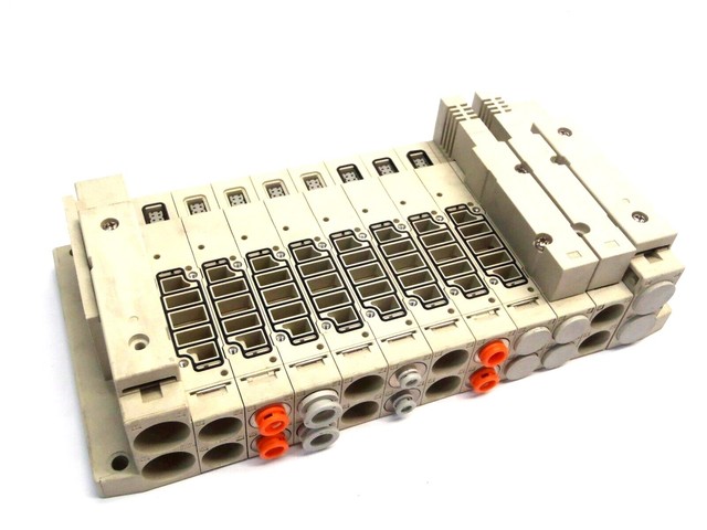 SMC SV Series 10 Slot Pneumatic Valve Manifold | eBay