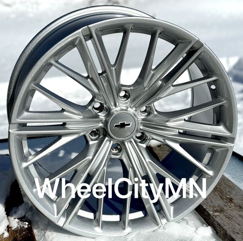 20" silver ZL1 Chevy Camaro OE replica wheels fits 2023 Silverado 1500 ...