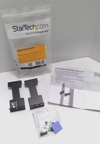 StarTech Rackmount Series RDA1U Rail Depth Adapter Kit for Server Racks ...