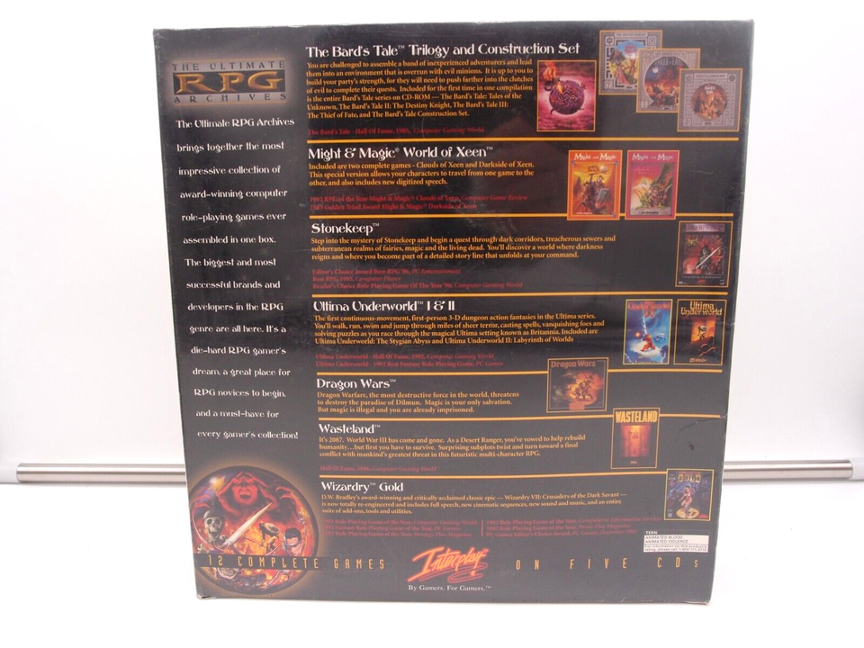 Ultimate RPG Archives (PC, 1998) 40421137480| eBay