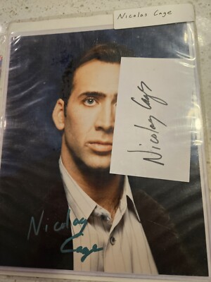 2 Nicolas Cage- Signed Color Photograph | eBay