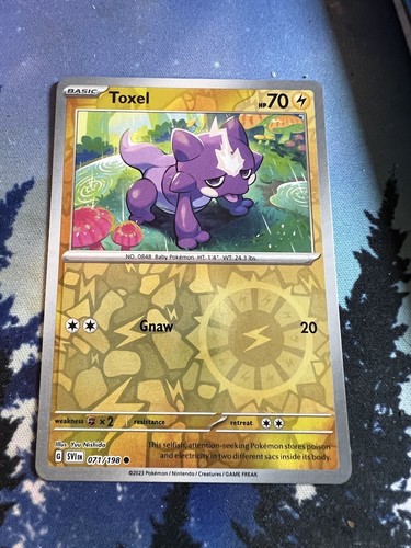 071/198 Toxel Reverse Holo Scarlet and Violet Pokemon TCG | eBay