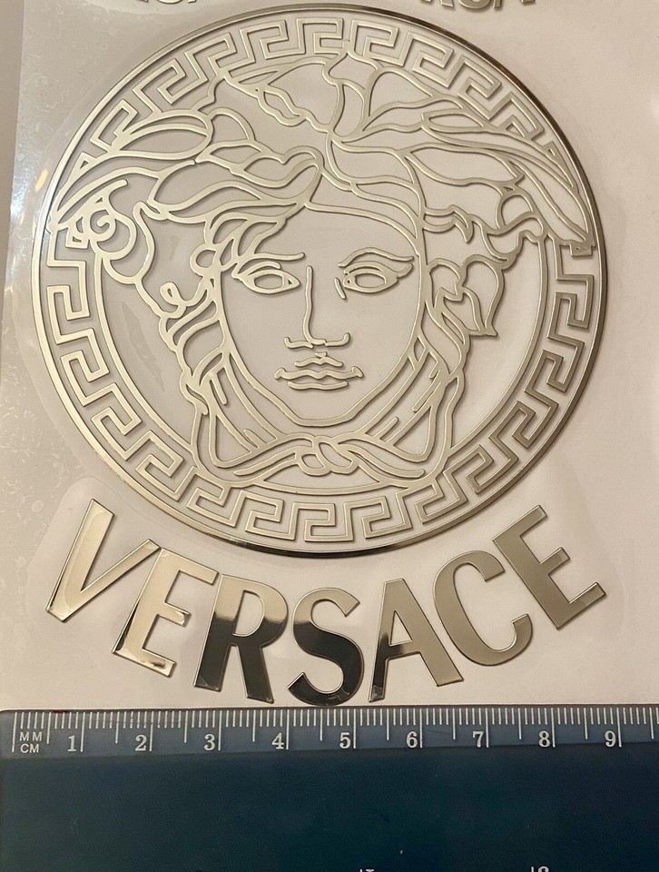Sticker Versace Medusa Logo Stickers BIG SIZE Colour GOLD ,Stickers ...