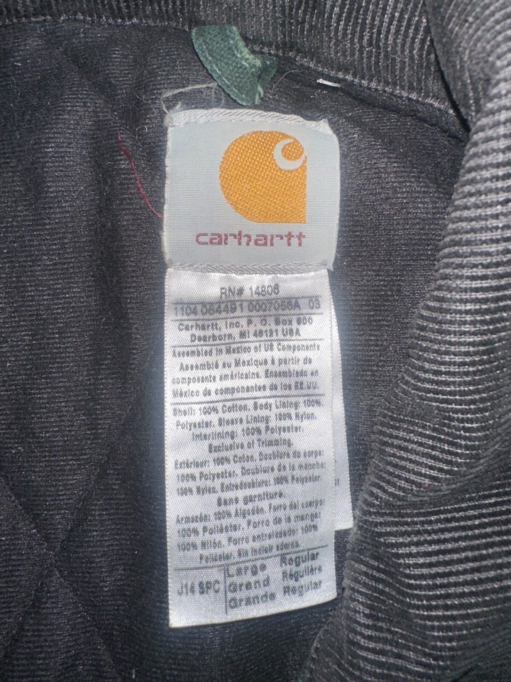 Vintage Carhartt Jacket Spruce Green Santa Fe Duck Canvas J14 SPC Men's L REG | eBay
