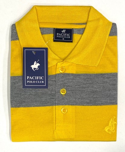 PACIFIC POLO CLUB Men's Slim Fit Short Sleeves Stripes Polo Shirt. | eBay