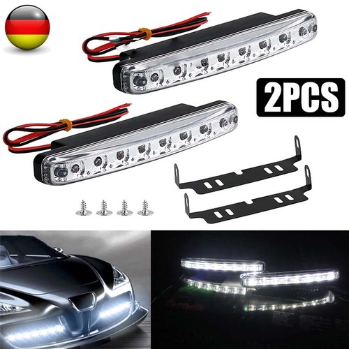 2x LED Tagfahrlicht Tagfahrleuchten Universal Auto DRL Scheinwerfer ...