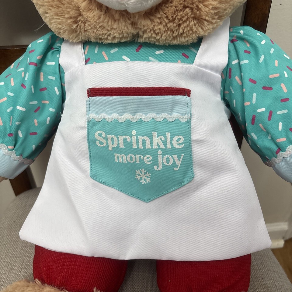 Christmas 2024 15IN Holiday Time Snowflake Teddy Bear Sprinkles Bakery ...