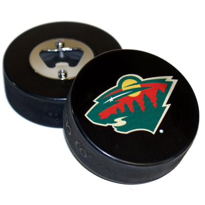 Minnesota Wild Basic Series Hockey Puck Bottle Opener | eBay