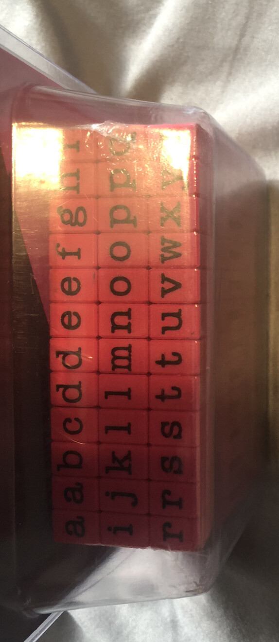MaxStamp Row PEGz Clickable Alphabet Set Stamps, Lowercase New Sealed ...