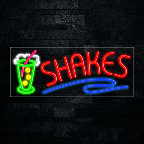 Shakes LED Neon Sign 30"L x 12"H #31475 | eBay
