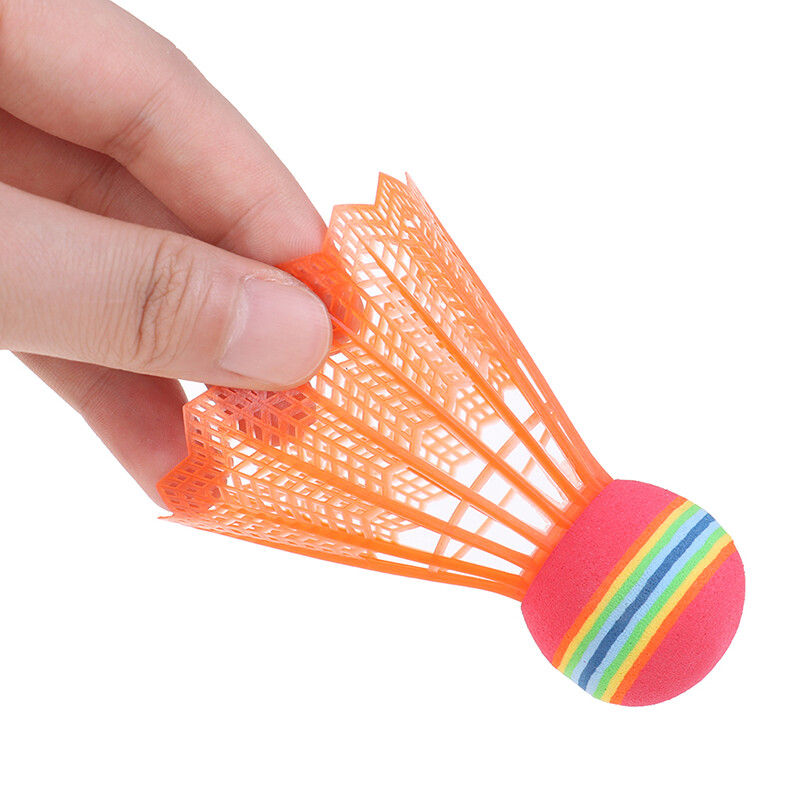 12 PCS Badminton EVA Rainbow Ball Head Nylon Badminton Feathers For ...