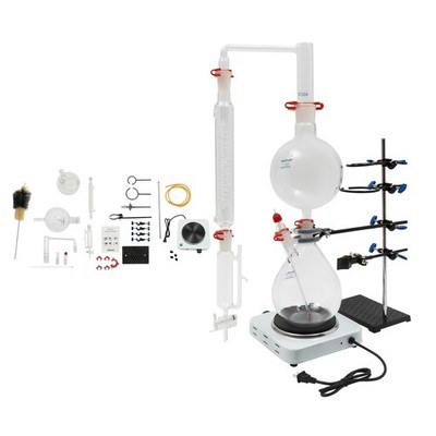 2000ml Distillation Apparatus Chemistry Lab Essential Oil Distilling ...