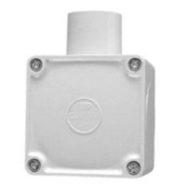 Clipsal PVC SQUARE JUNCTION BOX 1-Way Entry, Grey *Aust Brand- 40mm Or ...