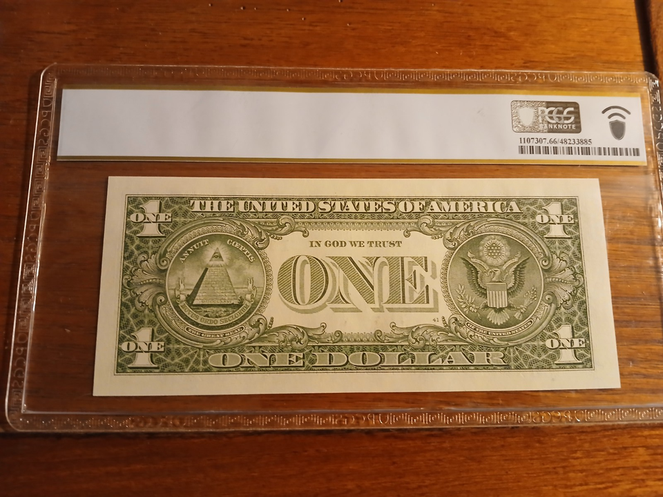 SOLID 3'S (I33333333A) $1 FEDERAL RESERVE NOTE FANCY SERIAL NUMBER PCGS ...