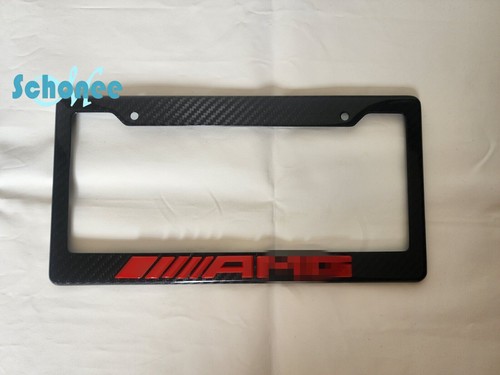Carbon Fiber 3D Emblem Number Plate License Plate Frame For Mercedes ...