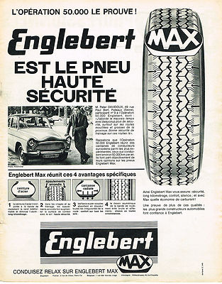 PUBLICITE ADVERTISING 104 1963 ENGLEBERT MAX pneu PETER DAVIDOUX | eBay