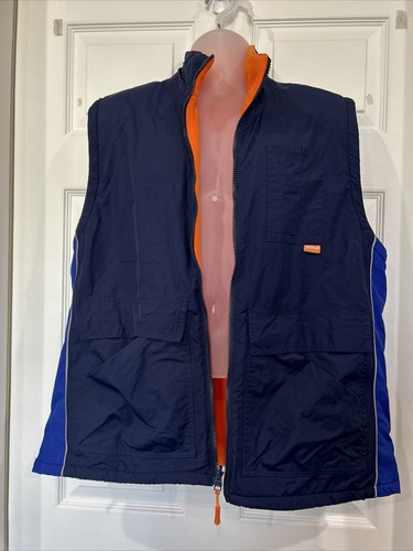 JetBlue Stan Herman Men's L Uniform Work Vest Jet Blue Employee Zip Up ...