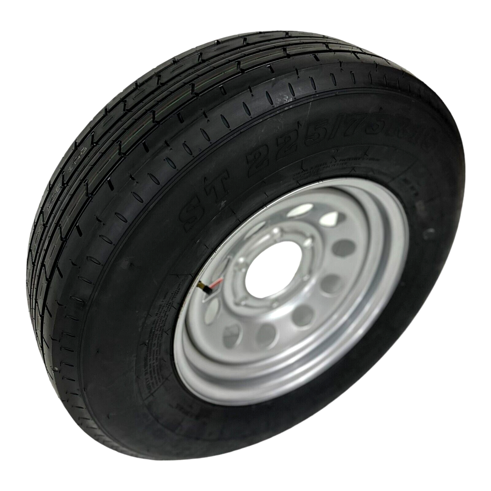 Trailer Tire On Rim ST225/75R15 Radial LRE 6 Lug 6 x 5.5" Modular Wheel ...