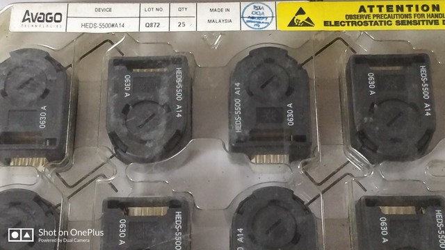 Avago Technologies Encoders 2 Channel 500 CPR 5mm Metal CW - HEDS-5500# ...