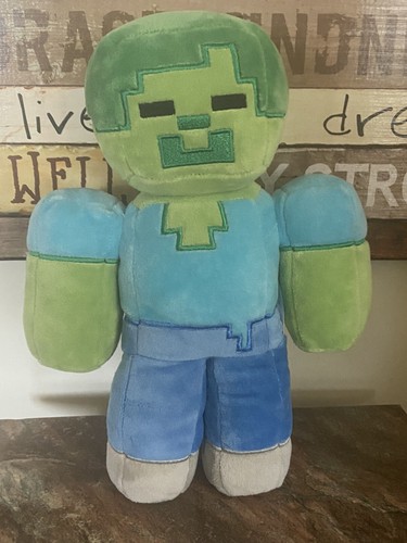 Minecraft Zombie Plushie Stuffed Toy Medium 12 Inches | eBay