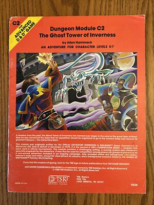 C2 THE GHOST TOWER OF INVERNESS 1980 Dungeons & Dragons Module EXC RARE ...