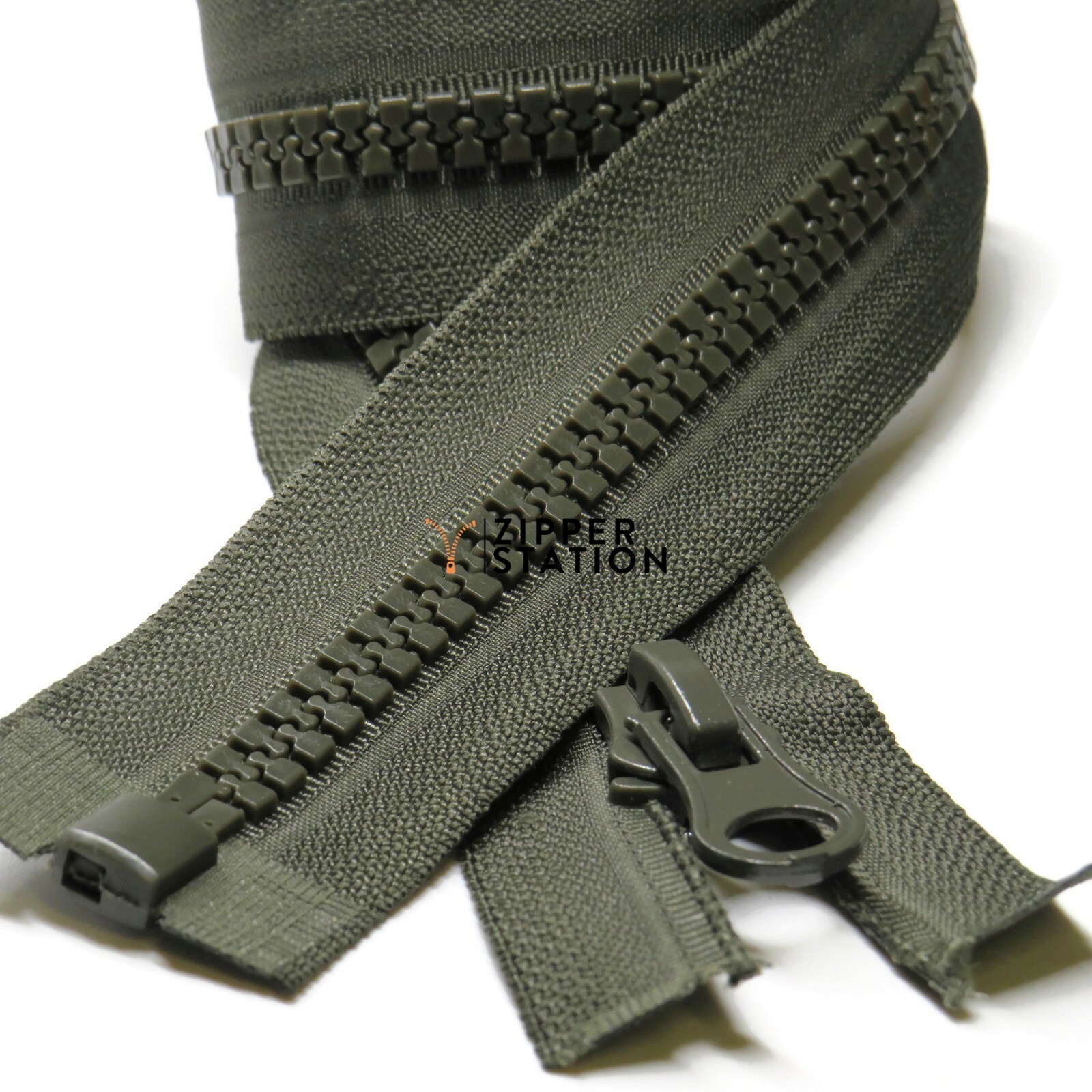 Open Ended Zip #8 Chunky Plastic Teeth - Heavy Duty no 8 Zipper | eBay UK