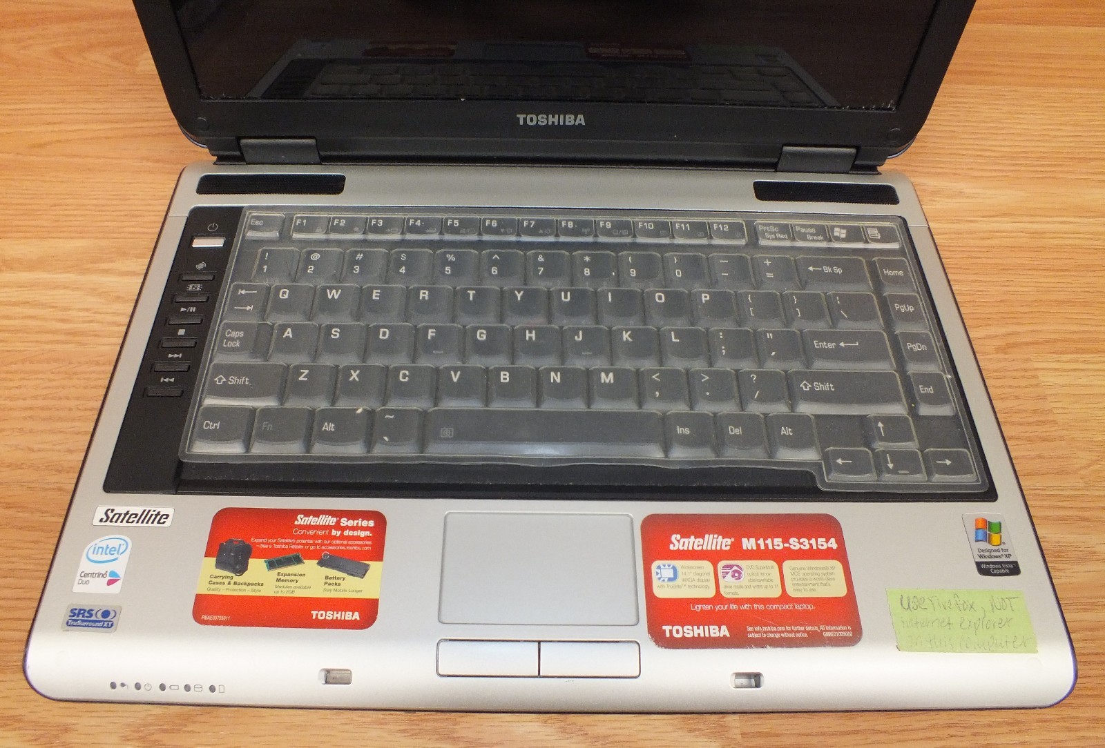 REPAIR / PARTS - Genuine Toshiba (PSMB0U-01F007) Satellite M115 Laptop ...