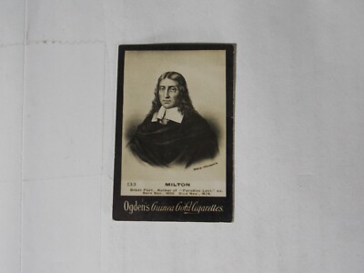 Ogdens Guinea Gold Cigarette Card John Milton No 133 Early 1900's | eBay