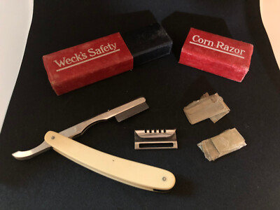 Antique Weck's Safety Corn Razor W/ Box and 2 Sealed Razors See ...