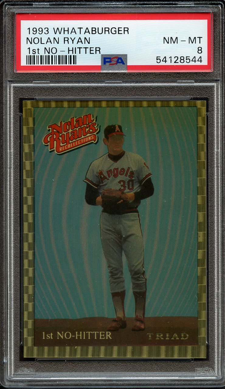 1993 WHATABURGER NOLAN RYAN NOLAN RYAN 1ST NO-HITTER PSA NM-MT 8 | eBay
