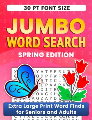 Jumbo Word Search Puzzle Book Spring: Extra Large Print Finds for... | eBay