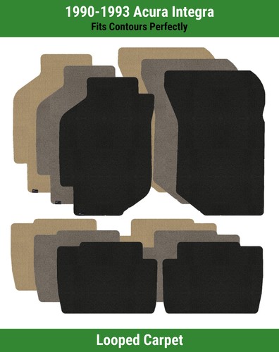 Lloyd Classic Loop Front & Rear Row Carpet Mats for 1990-1993 Acura ...
