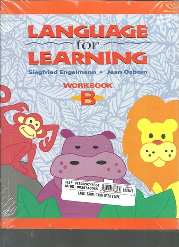 Language For Learning Workbook B SRA McGraw-Hill Engelmann Osborn 5Pk ...