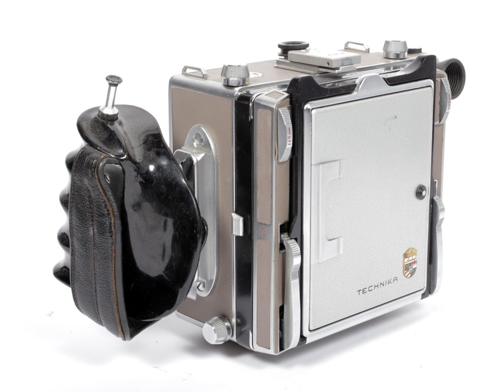 Linhof Technika IV 4X5 camera w/ 150mm + 90mm Lenses + grip + film ...