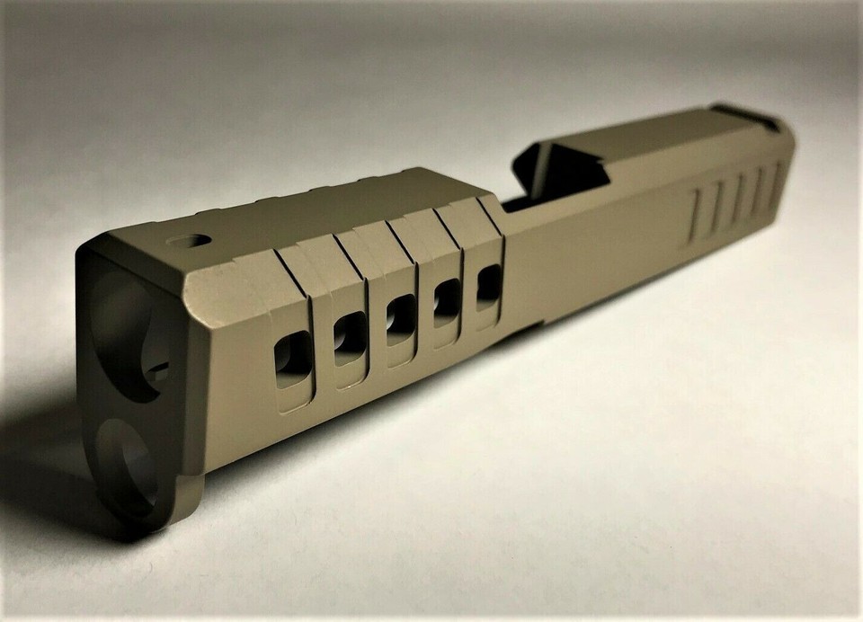 Slide for Glock 43 completely Stripped w/ front cut out in FDE | eBay